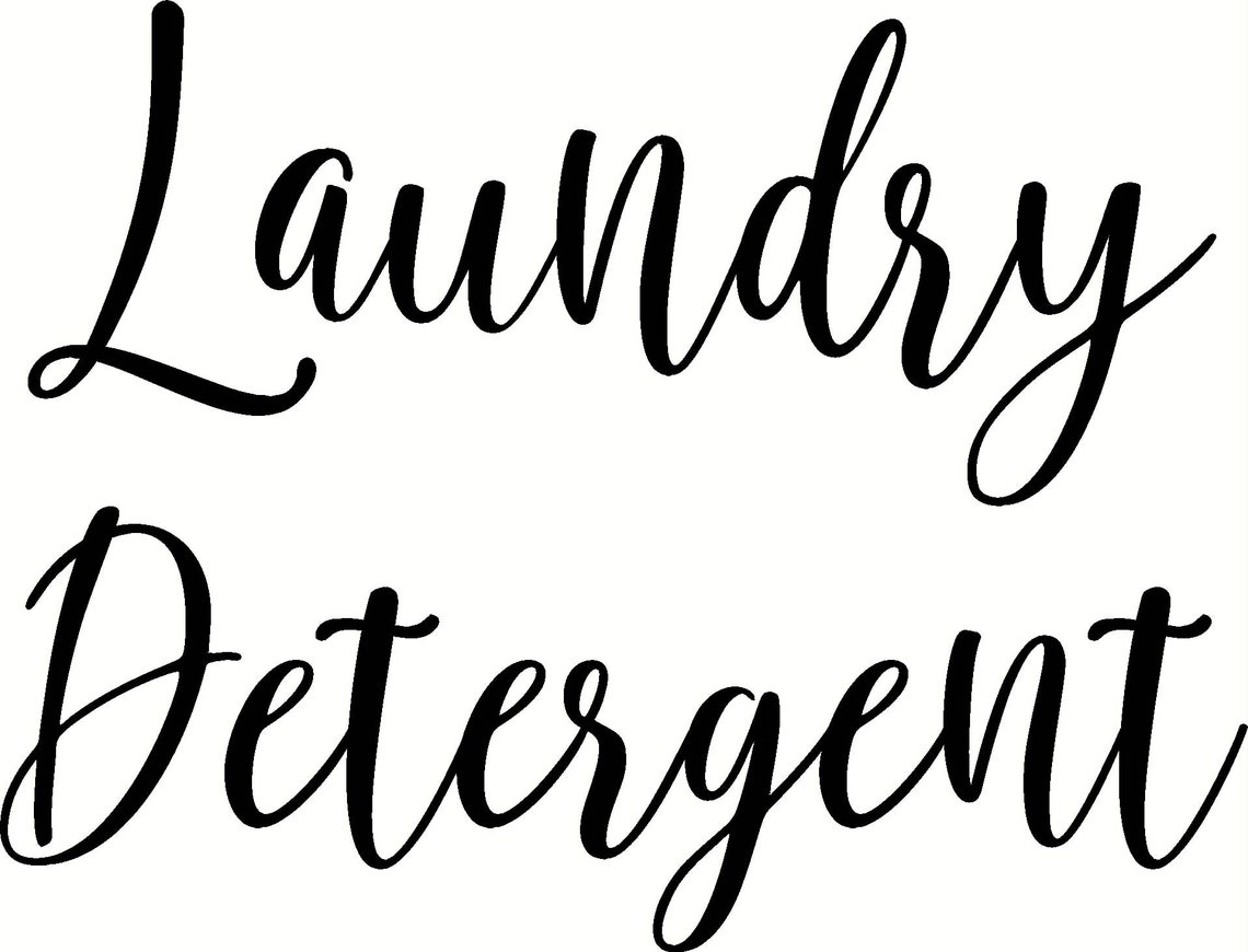 laundry-detergent-label-decal-laundry-room-decor-laundry-etsy