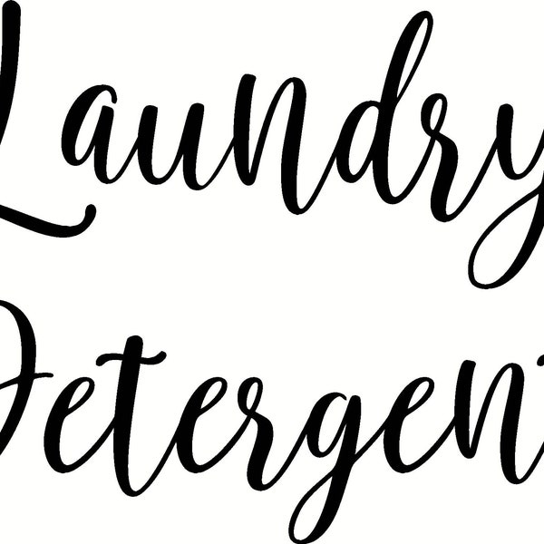 Laundry Detergent Label - Etsy