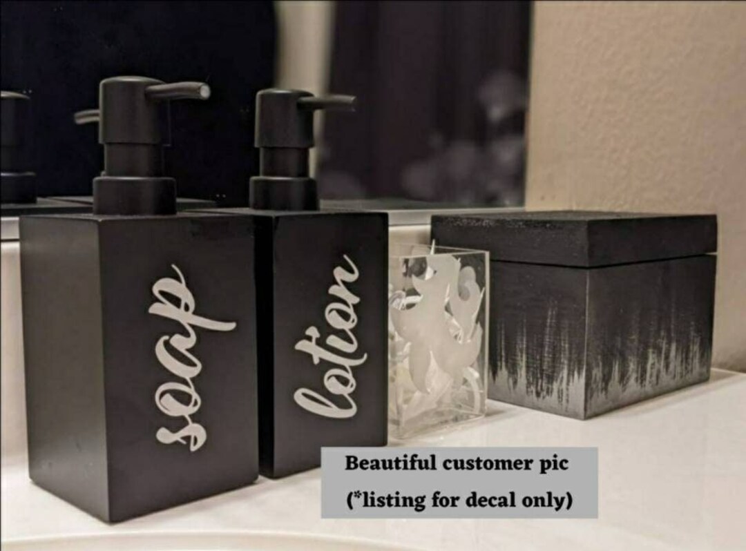 Soap Label Decals / Kitchen Decor / Hand Soap Label / Lotion Label ...