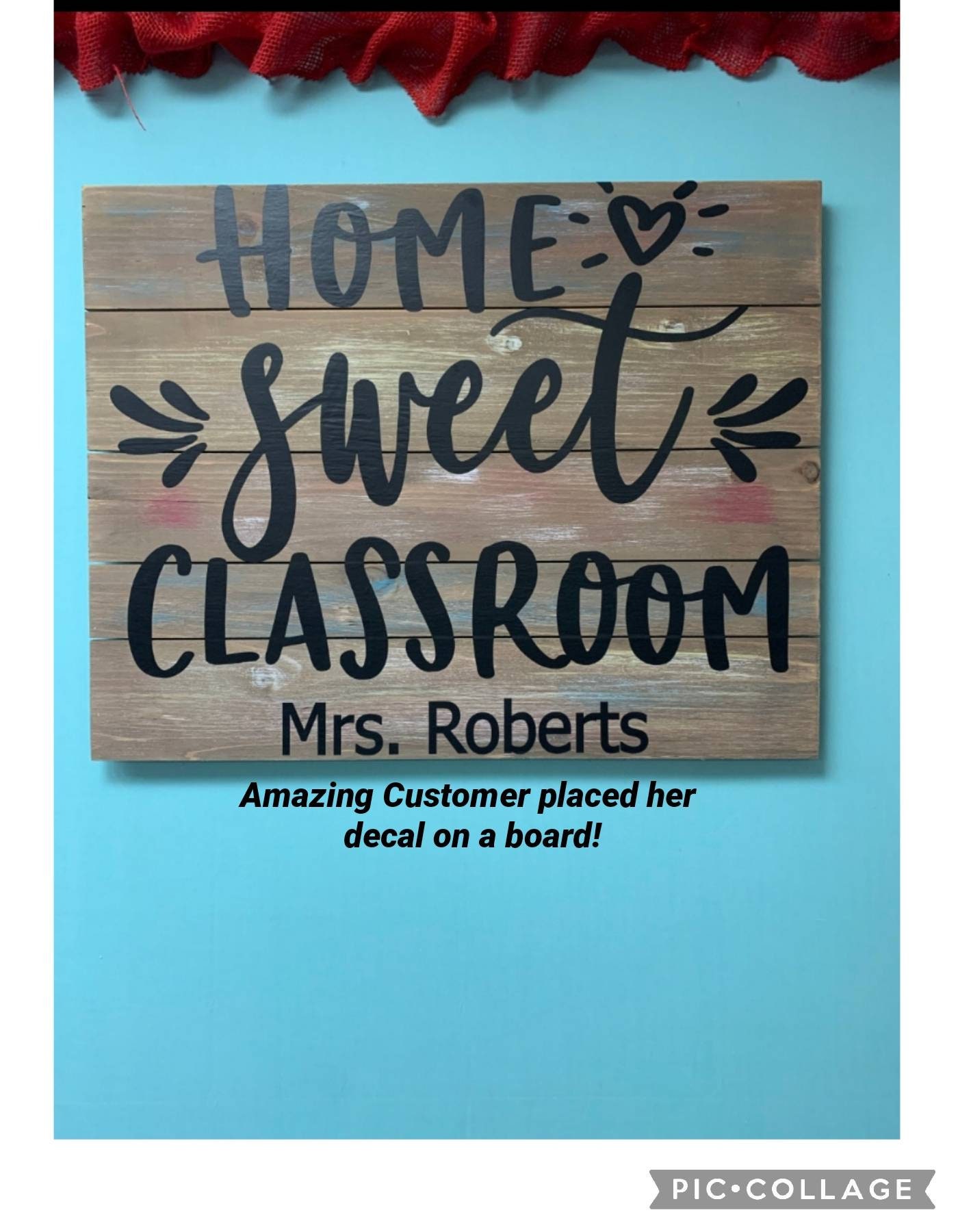 Home Sweet Classroom Door Decal / Classroom Door Vinyl Wall Decal ...