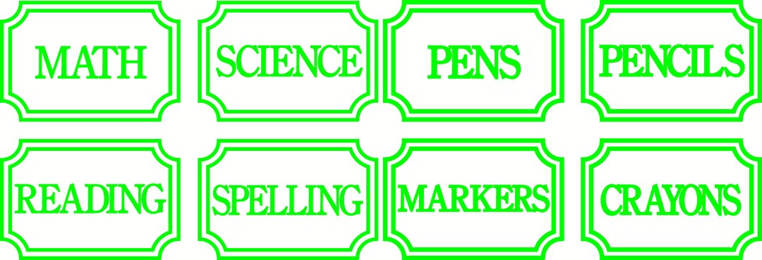 Teacher Label Decal Stickers / School Supply Labels / Classroom ...