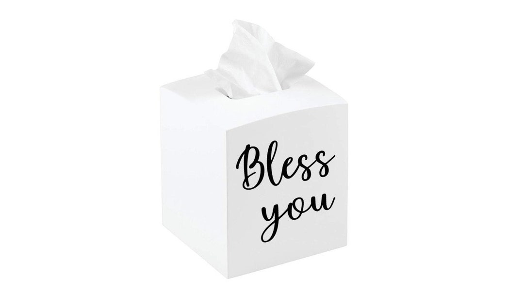 Bless You Decal / Bless You Tissue Box Sticker / Bless You Tissue Box ...