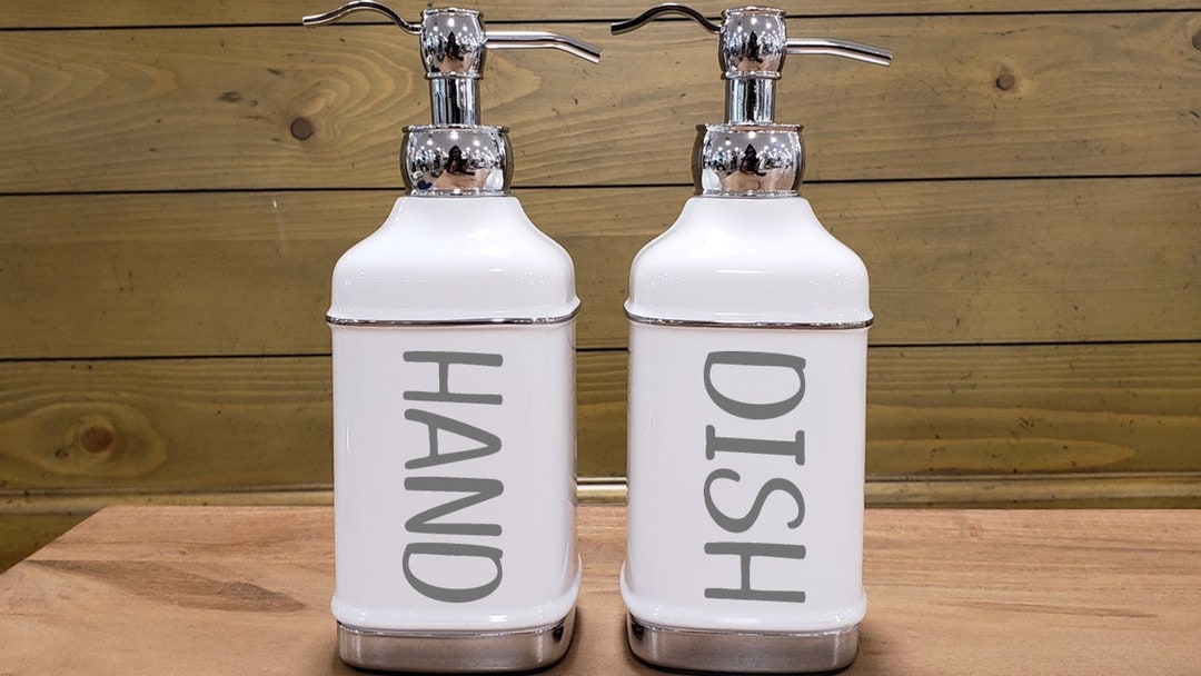 Soap Label Decals / Kitchen Decor / Hand Soap Label / Dish Soap Label ...