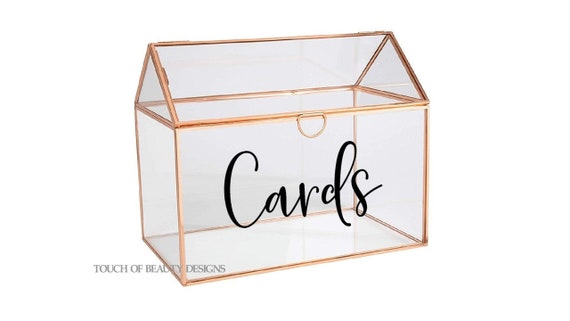 Wedding Card Box Decal / DIY Card Box Decal / DIY Wedding Sign | Etsy