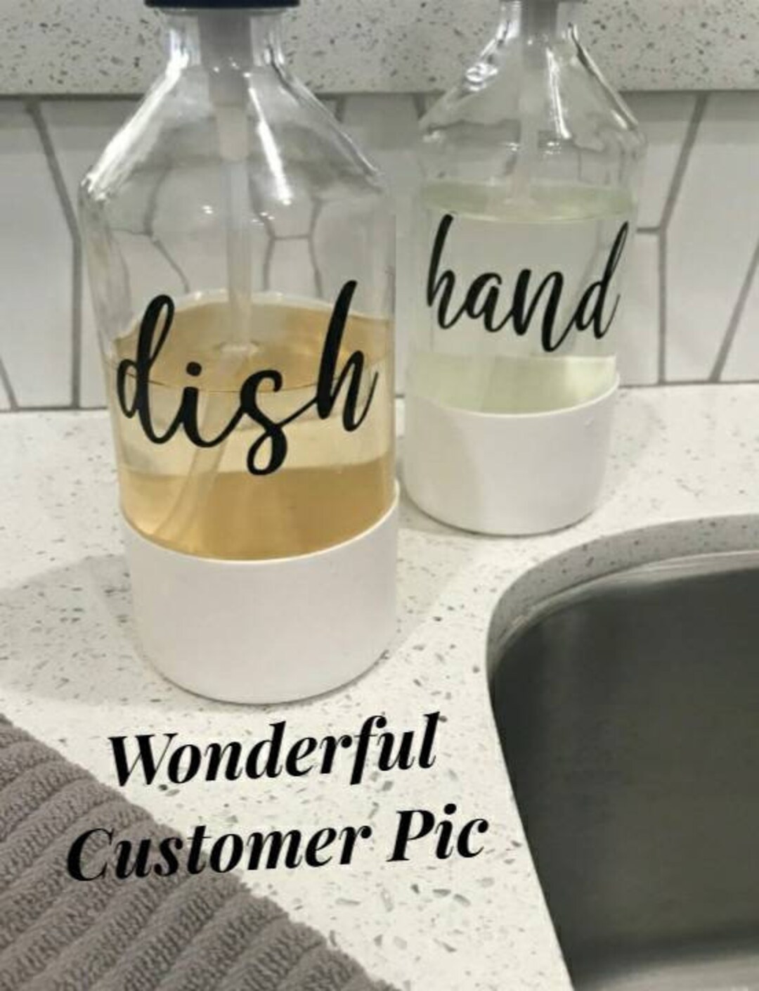 Soap Label Decals / Kitchen Decor / Hand Soap Label / Dish Soap Label ...