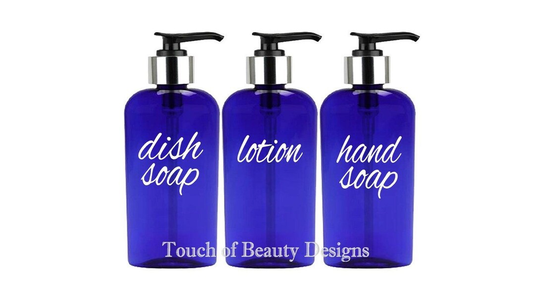 Soap Label Decals / Kitchen Decor / Hand Soap Label / Dish Soap Label ...