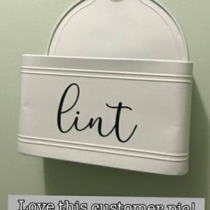 Laundry Lint Decal Label / Laundry Room Decor / Laundry Room ...
