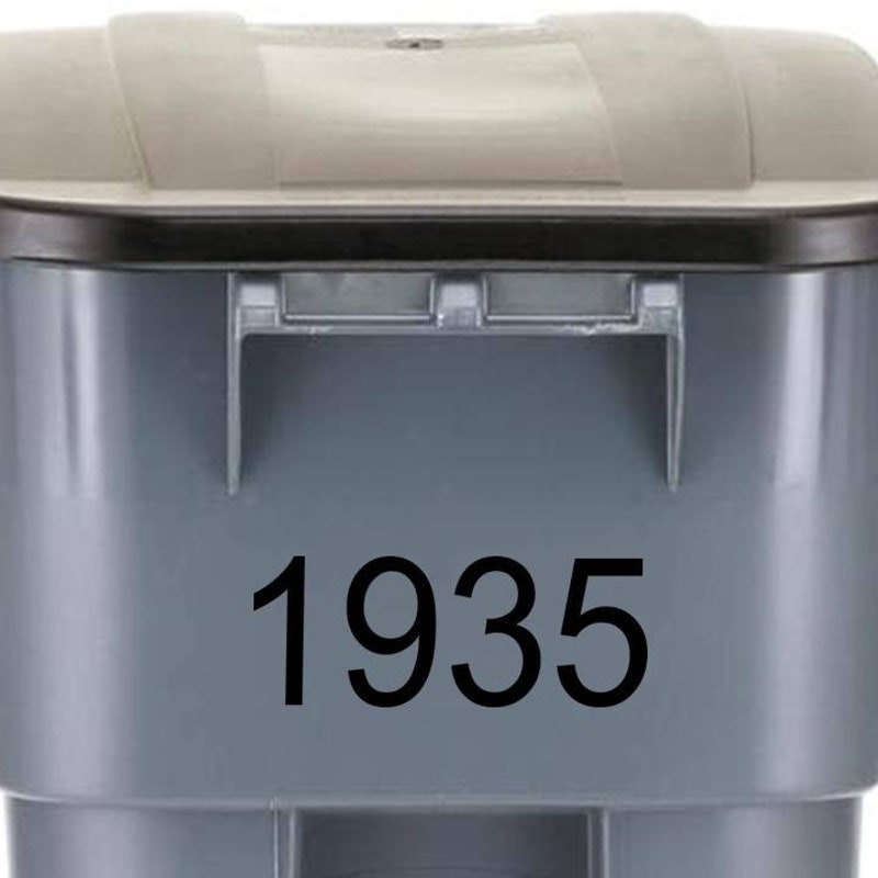 Trash Can Decal - Etsy