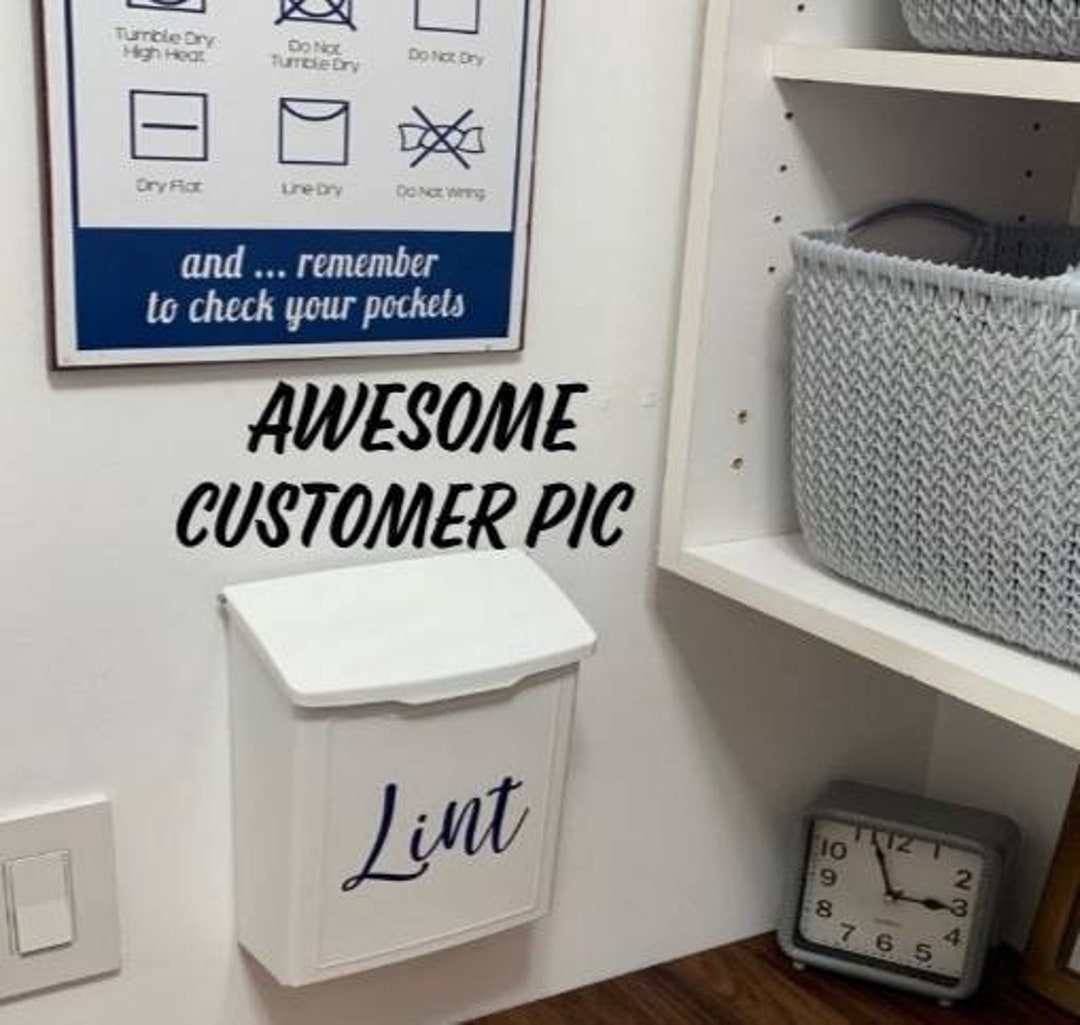 Lint Decal Label / Laundry Room Decor / Laundry Room Organization ...