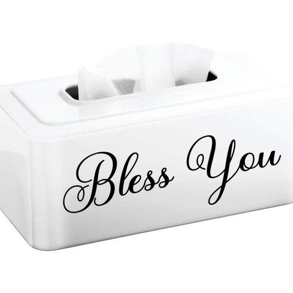 Bless You Tissue Box - Etsy