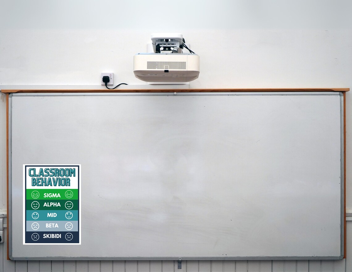 Gen Alpha Slang Words Classroom Behavior Chart - Printable - Etsy