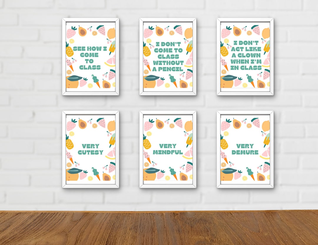 Very Demure Classroom Posters - Printable 11x14 - Etsy
