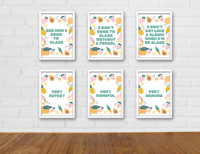 Very Demure Classroom Posters - Printable 11x14 - Etsy