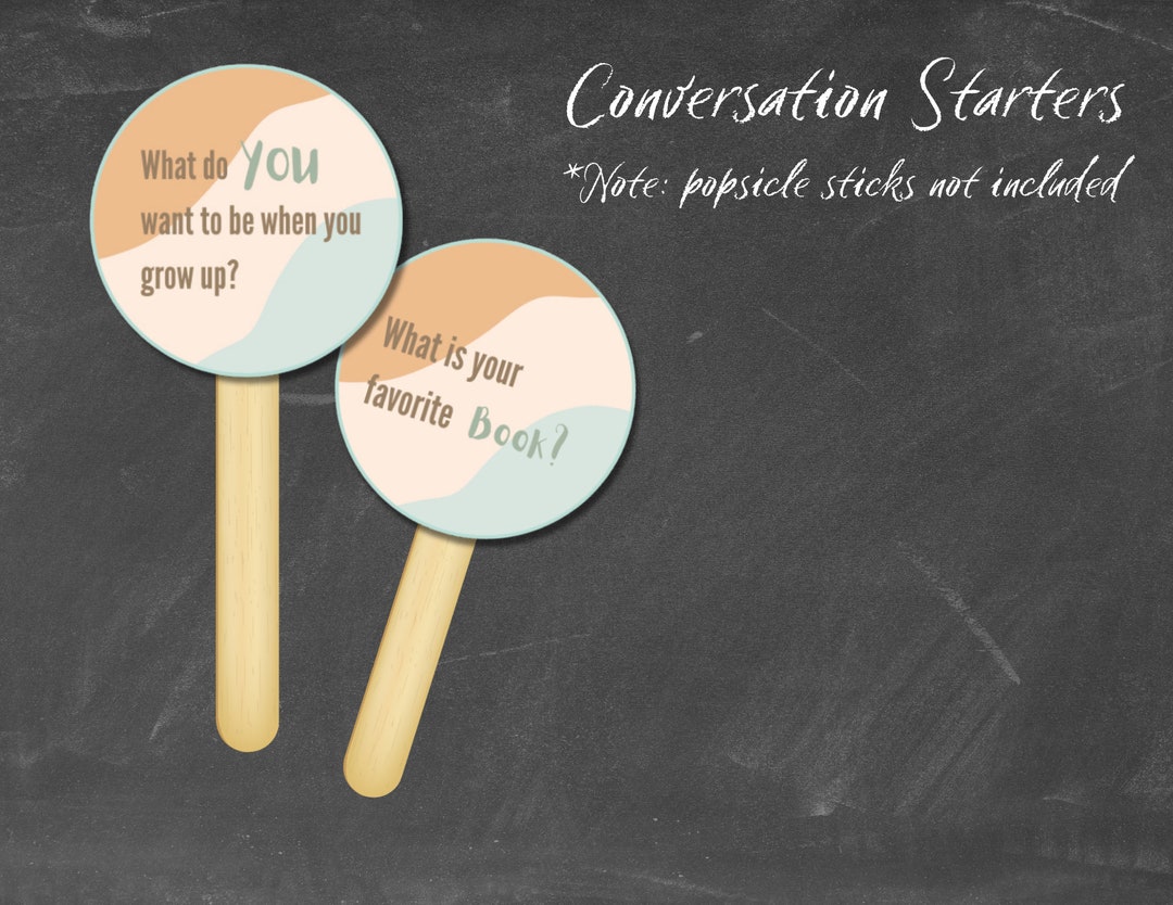 Conversation Starters for Classroom Printable - Beach Theme - Etsy