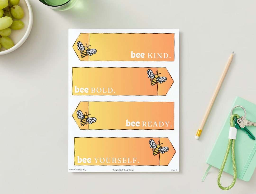 Bee You Back to School Package Printable Name Tags, Cubby Numbers - Etsy