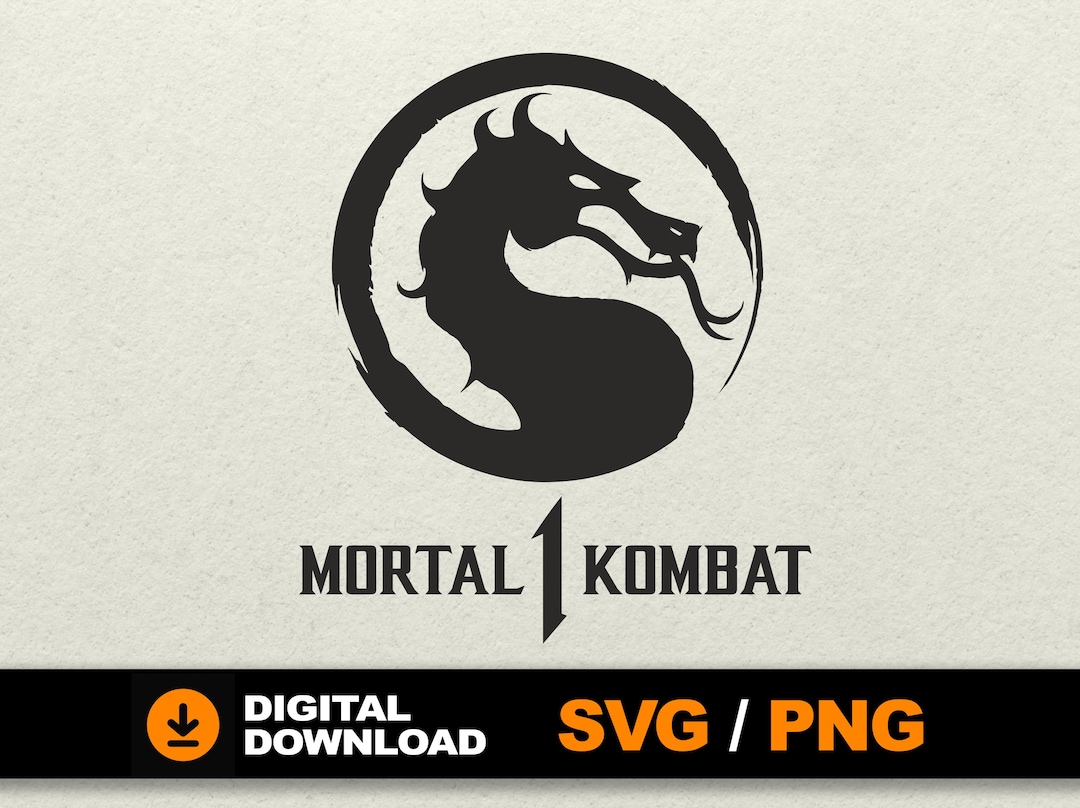 Mortal Kombat 1 SVG | Mortal Combat | Game Logo | Mortal Kombat Wall ...