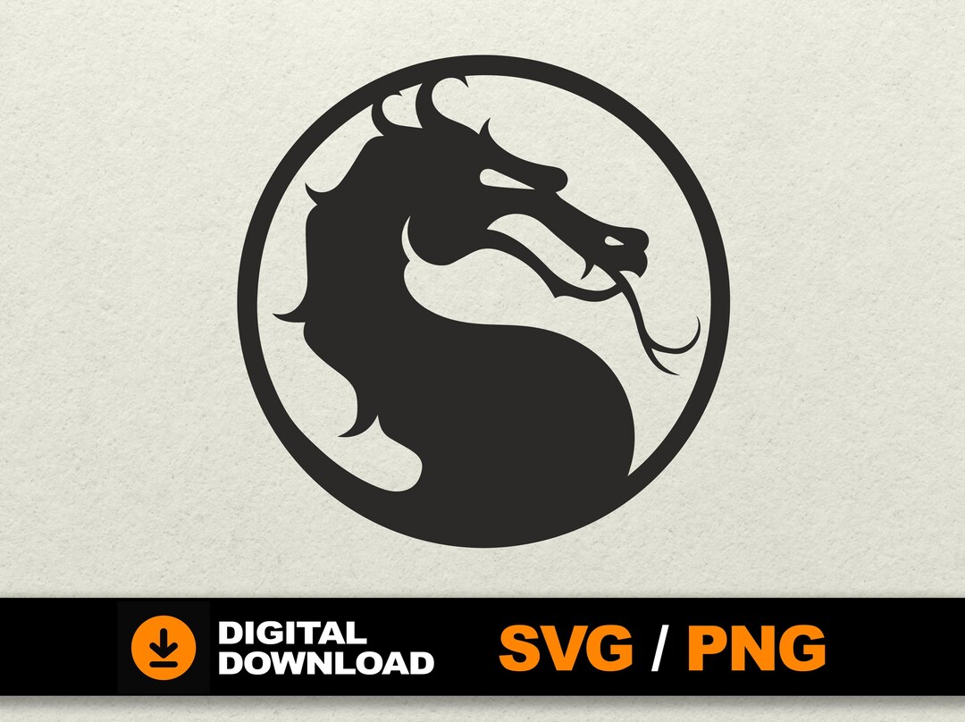 Mortal Kombat SVG | Mortal Combat | Mortal Kombat Wall Art | Game Logo ...