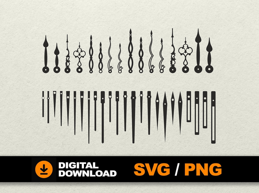 Clock Hands SVG | Clock Hands Vector | Clock Arrows Svg | Bundle Clock ...