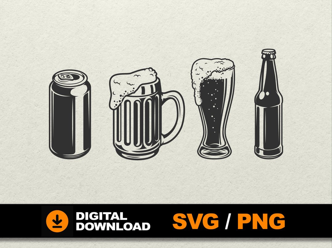 Beer SVG, Beer Clipart Bundle, Beer Glass Svg, Alcohol Svg, Beer Vector ...