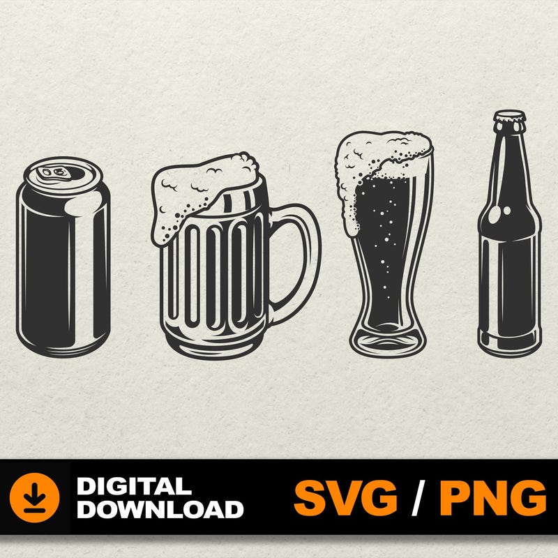 Beer Bottle Svg - Etsy