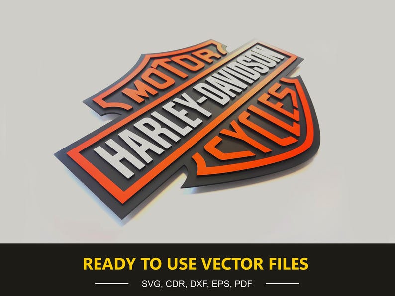 Harley Davidson Laser Cut Svg Dxf Files Engraving Decal Silhouette ...