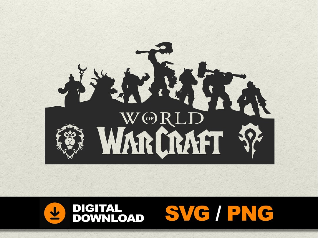 World of Warcraft SVG, Wow SVG, World of Warcraft Clipart, Wow PNG ...