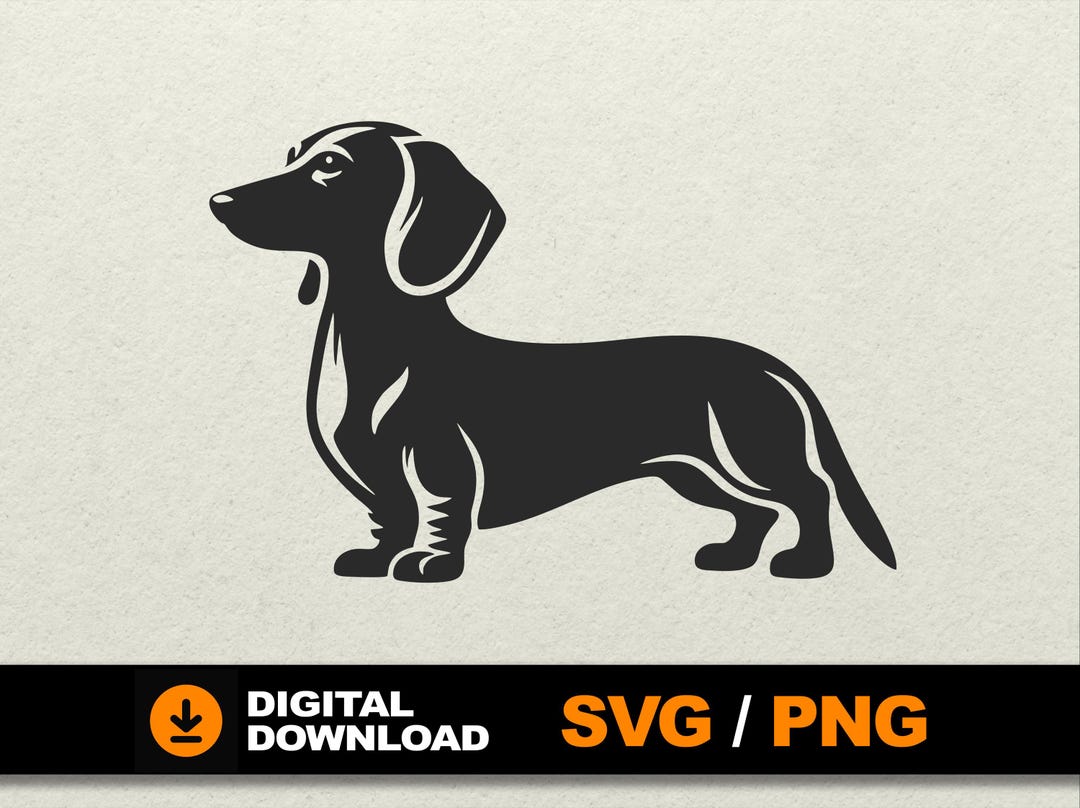 Dog SVG, Dachshund Dog SVG, Sausage Dog Svg, Sausage Dog Vector, Dog ...