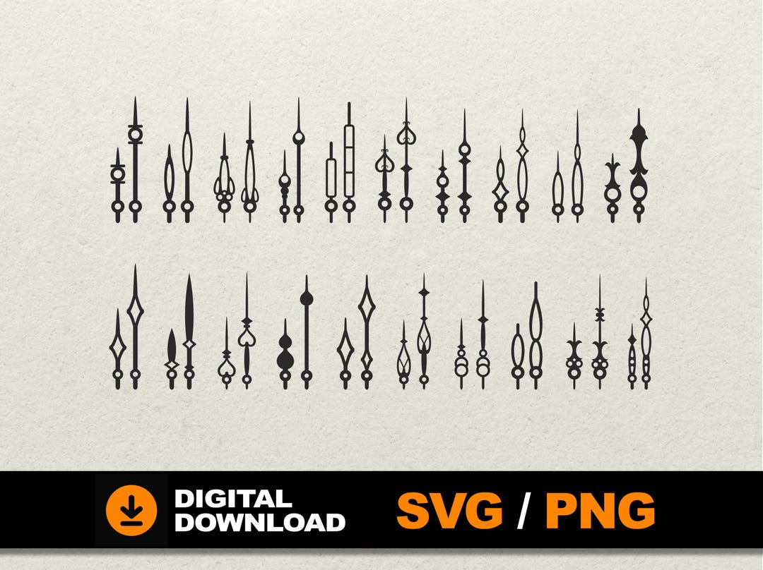 Clock Hands SVG, Clock Arrows SVG, Clock Hands Vector, Bundle Clock ...
