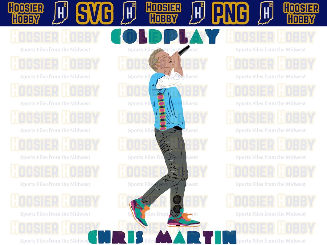 Chris Martin SVG - Coldplay PNG | Instant Download for Cricut - Design ...
