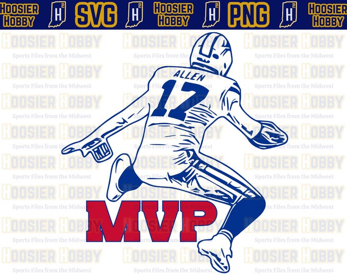 Josh Allen PNG - 2025 MVP Design | Instant Download for Cricut ...