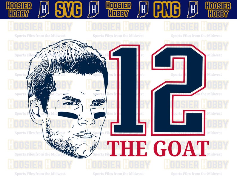 Tom Brady PNG Bundle - Football Design | Instant Download for Cricut ...
