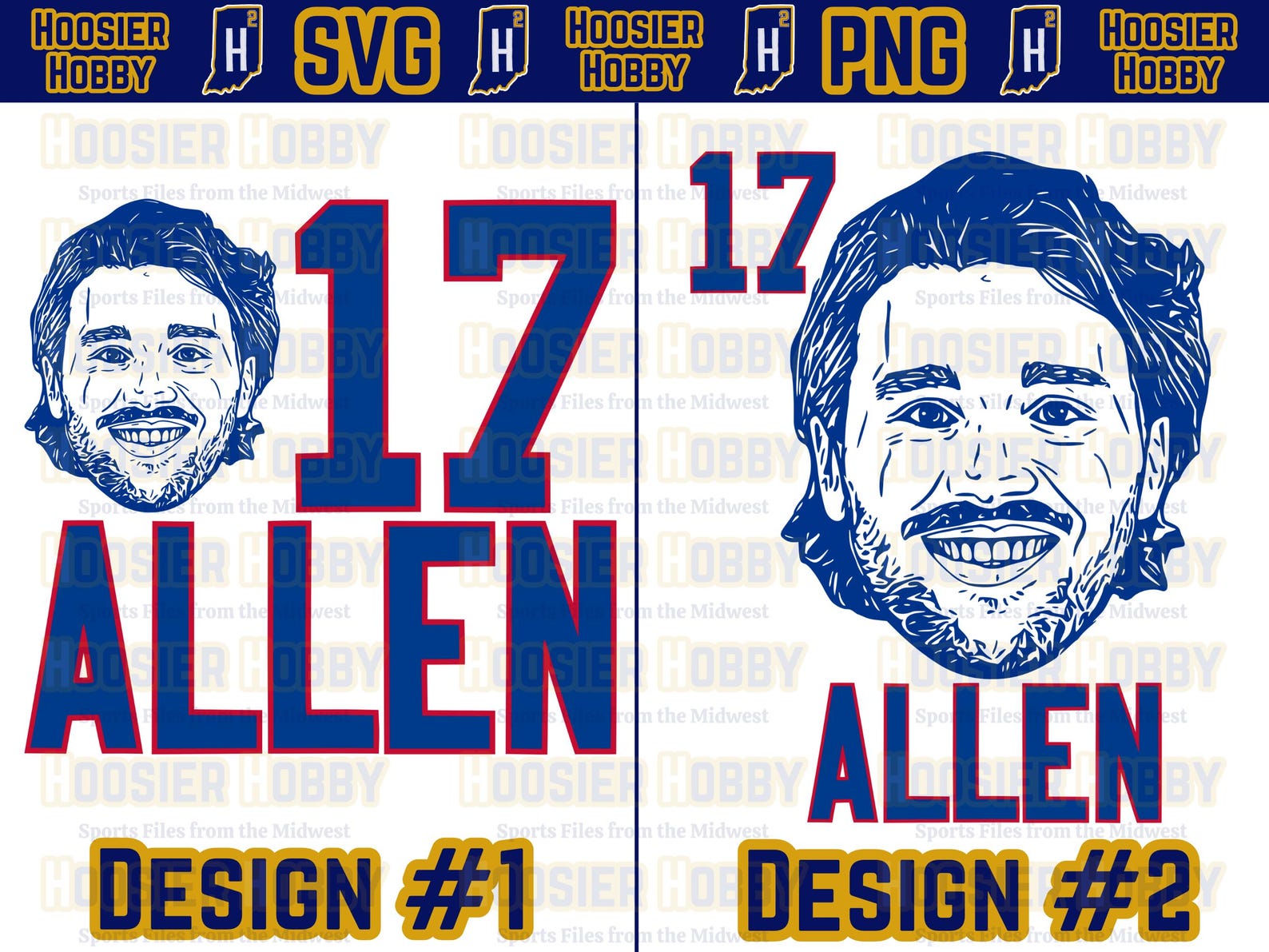 Josh Allen PNG - Design Bundle | Instant Download for Cricut - Buffalo ...