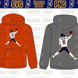 Caleb Williams Jumpman Design Instant Download SVG & PNG Chicago Bears ...