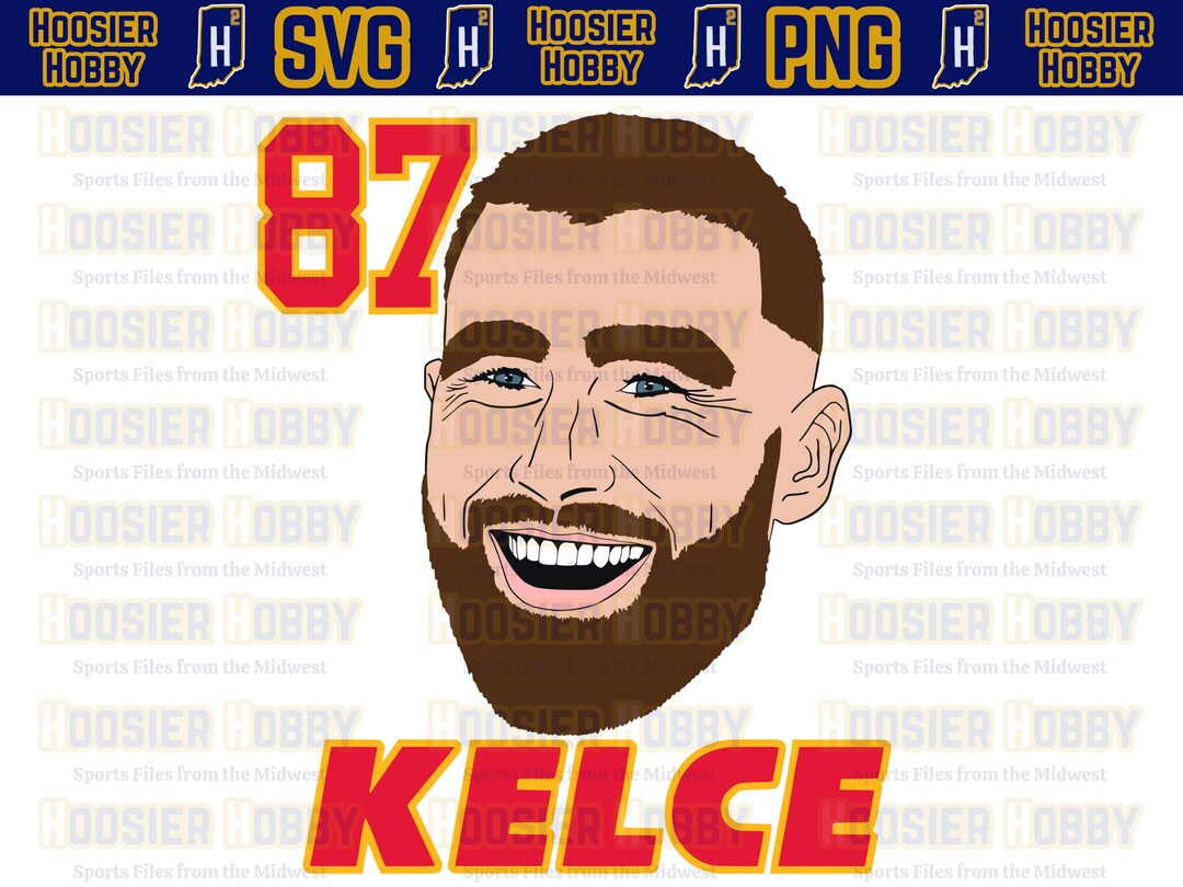 Travis Kelce PNG - Face Logo | Instant Download for Cricut - Kansas ...