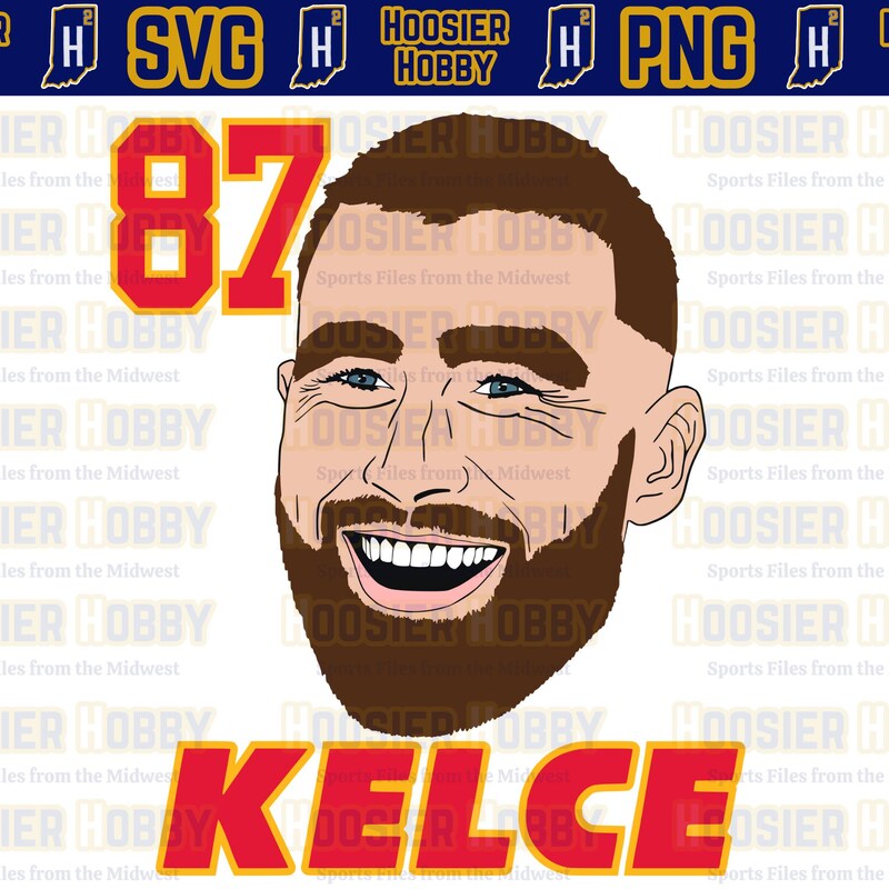 Travis Kelce Logo Image - Etsy