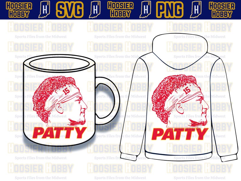 Patrick Mahomes Logo Design Instant Download SVG & PNG Kansas City ...