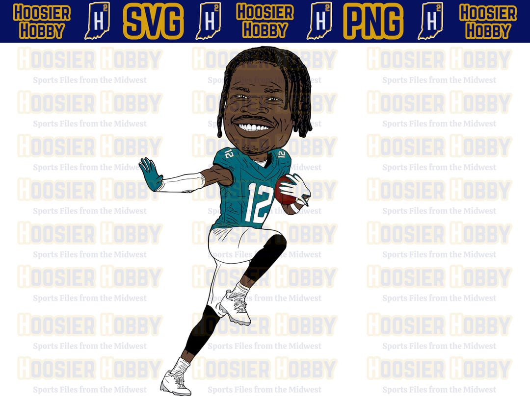Travis Hunter PNG - Bobblehead Design | Instant Download for Cricut ...