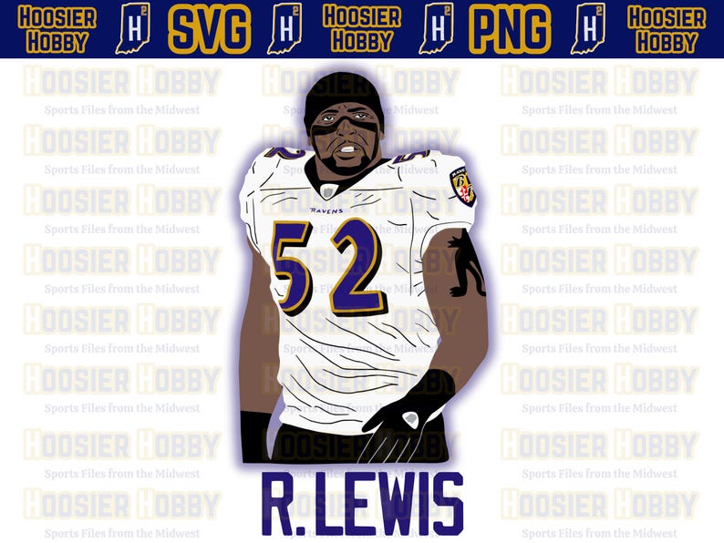 Ray Lewis PNG - Design Bundle | Instant Download for Cricut - Baltimore ...
