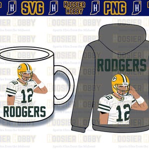Aaron Rodgers PNG | Instant Download for Cricut - Green Bay Packers ...