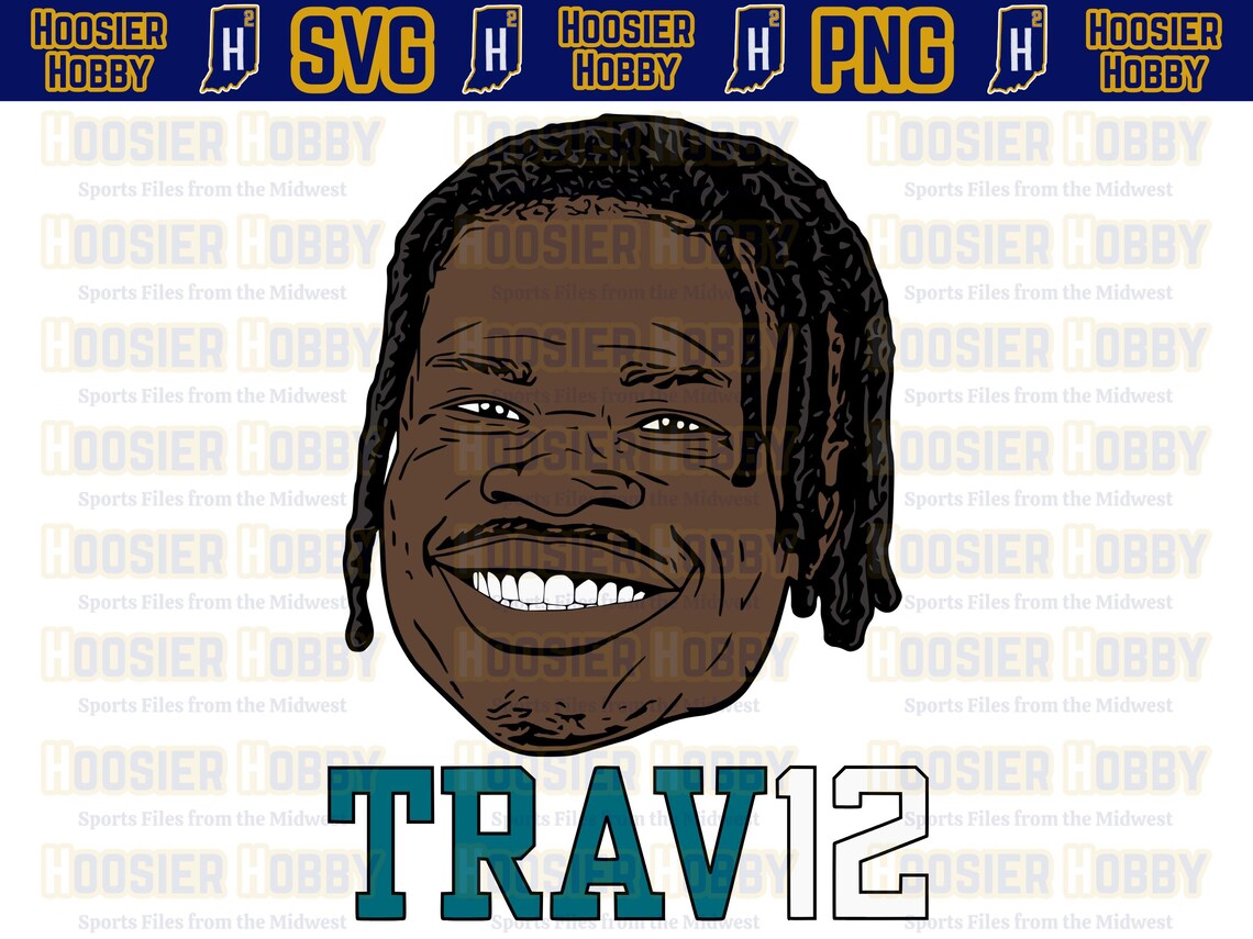 Travis Hunter PNG - Face Logo Design | Instant Download for Cricut ...