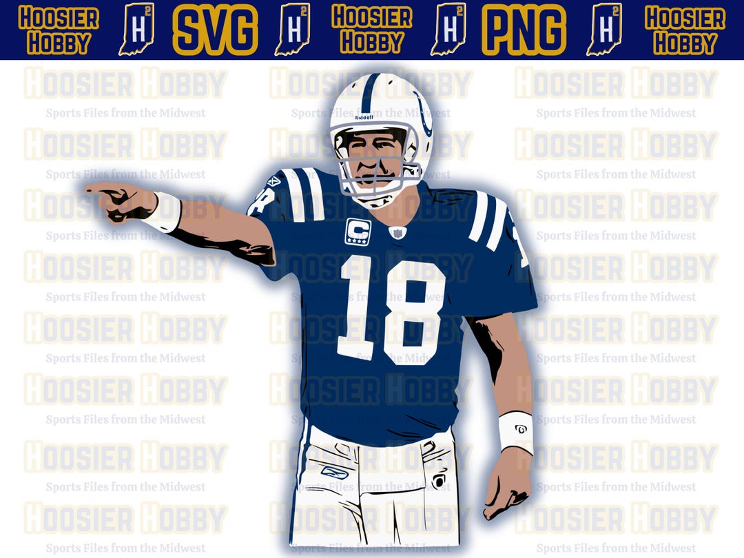 Peyton Manning Design | Instant Download (SVG & PNG) - Indianapolis ...