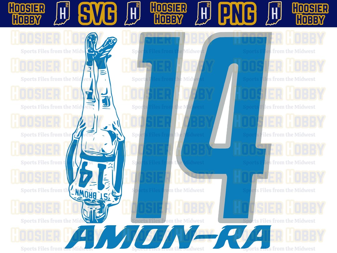 Amon-ra St. Brown PNG | Instant Download for Cricut - Detroit Lions ...