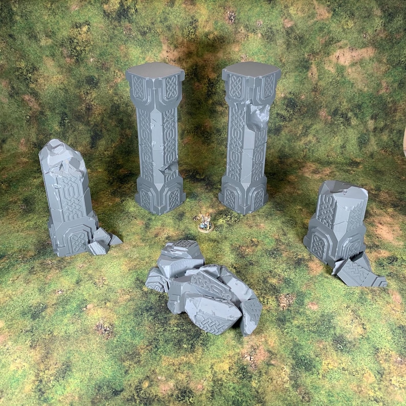 Giant Dwarven Pillar Bundle | Throneroom | Ruins | Dwarf Terrain ...