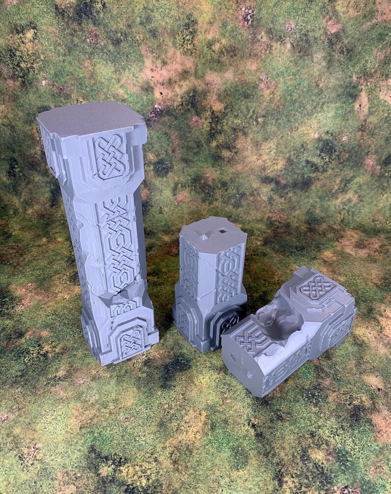 Giant Dwarven Pillar Bundle | Throneroom | Ruins | Dwarf Terrain ...