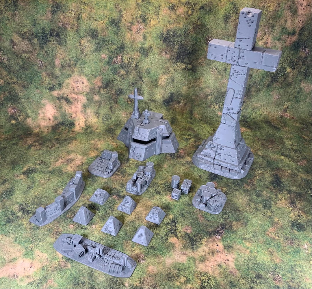 Trench Crusade Terrain Bundle | 22 Pieces | Grimdark Wargaming Scenery ...