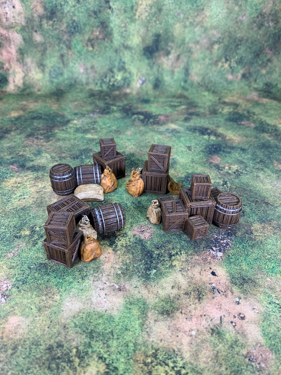 Barrels and Boxes Bundle 4x | D&D Scatter Terrain | Tabletop Market ...