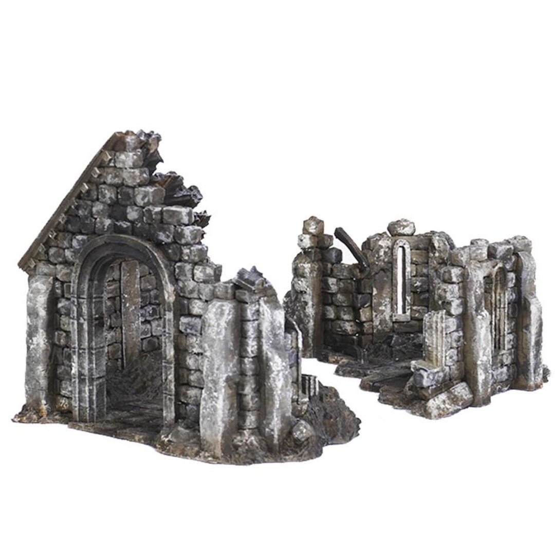 Ruined Church | Destroyed Chapel | Cursed Cathedral | Fantasy | Medival ...