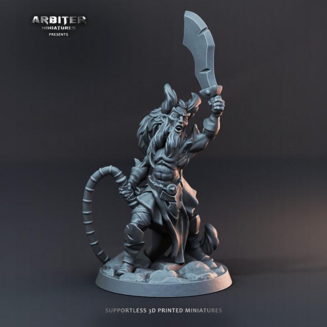 Male Tiefling Fighter Barbarian Player Character Class NPC DND ...
