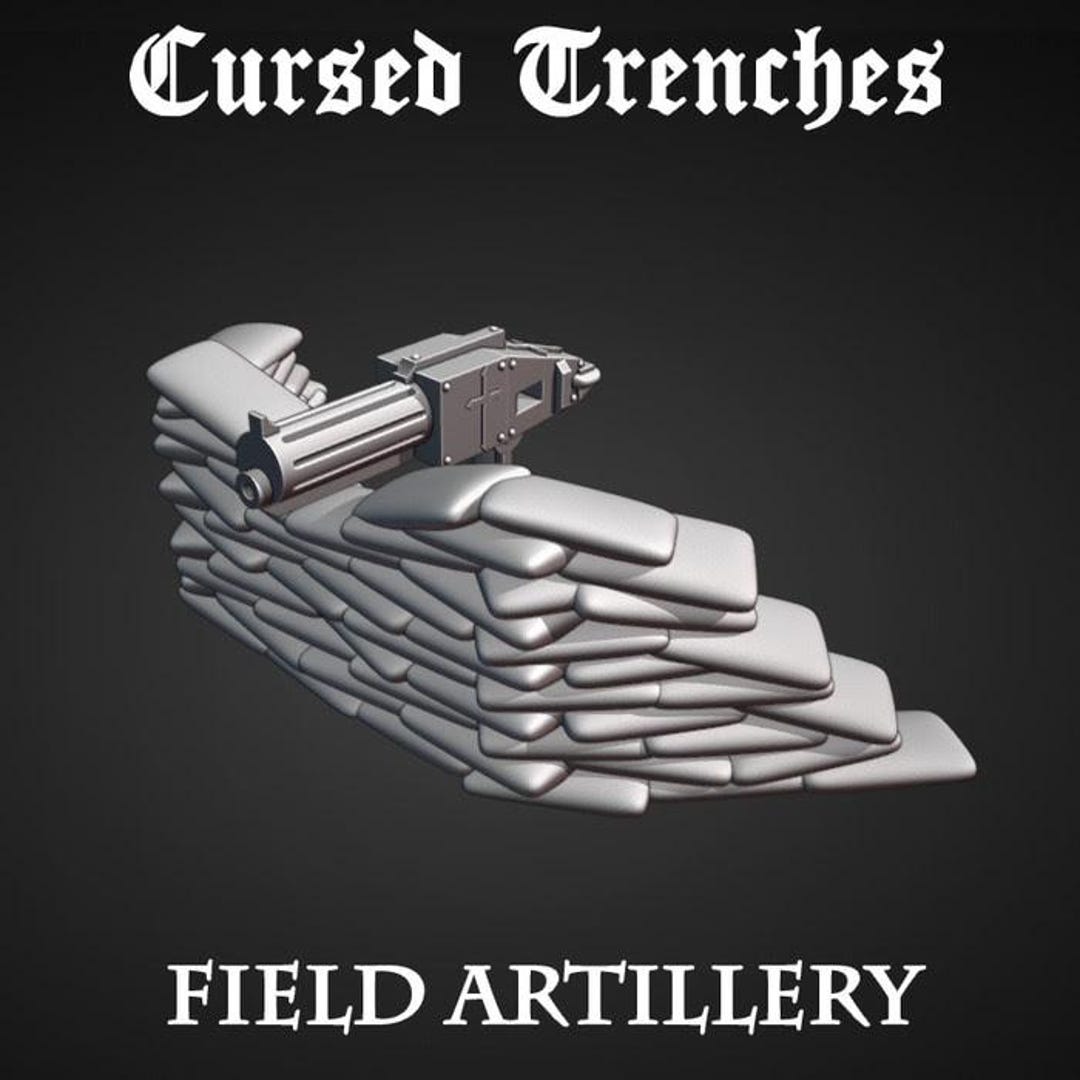 Field Machine Gun and Sandbags Bundle | Trench Crusade Defense | New ...