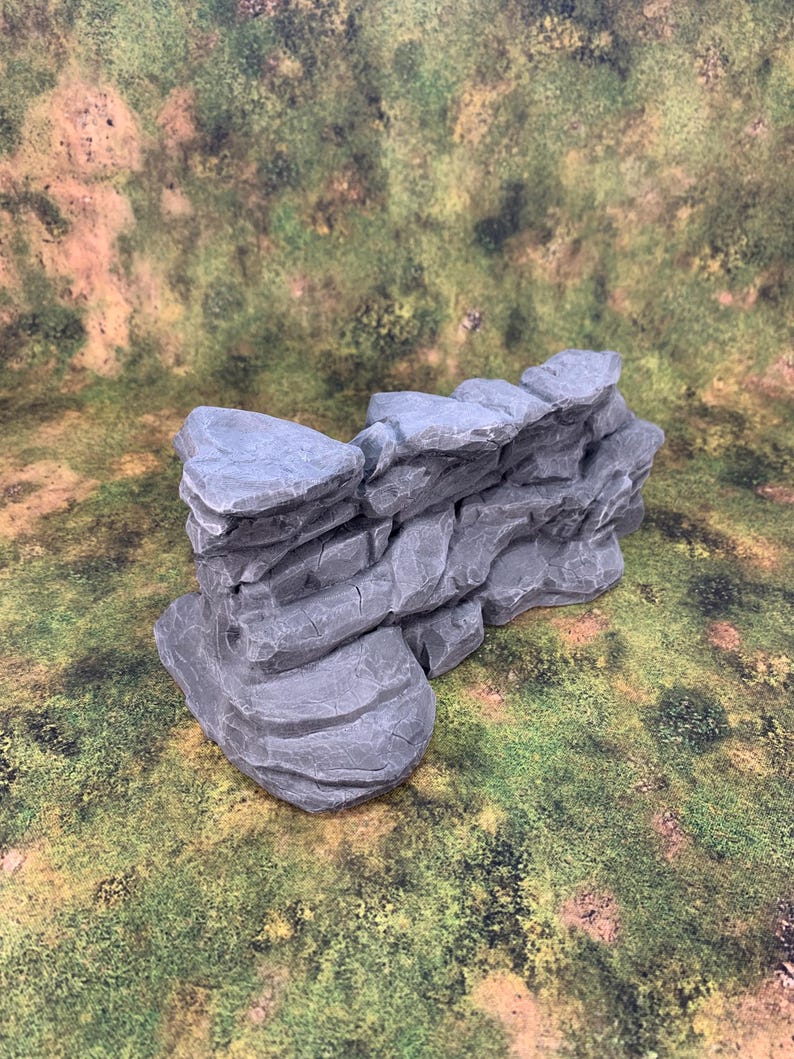 Tabletop Terrain - Large Rock Set | Giant Rock Walls | Mountain | Cliff ...